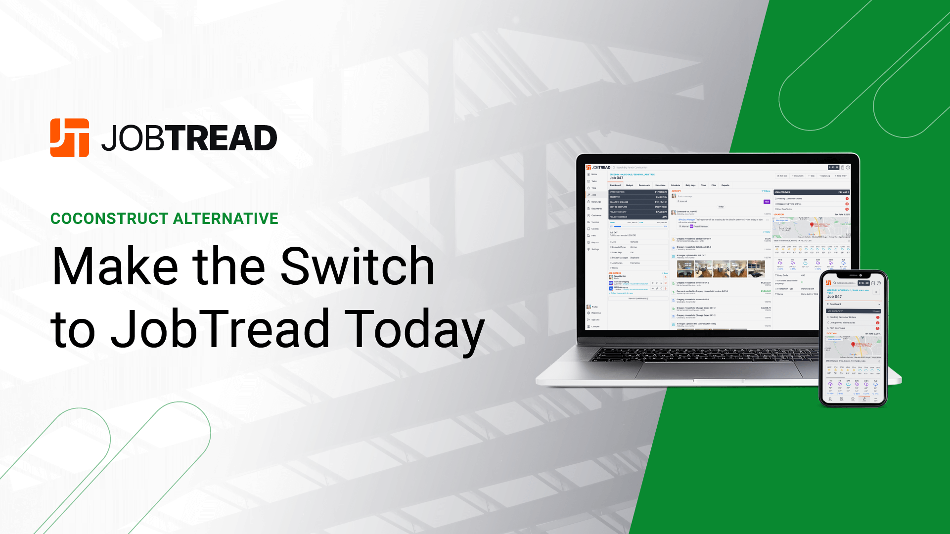 CoConstruct Alternative | Make the Switch to JobTread