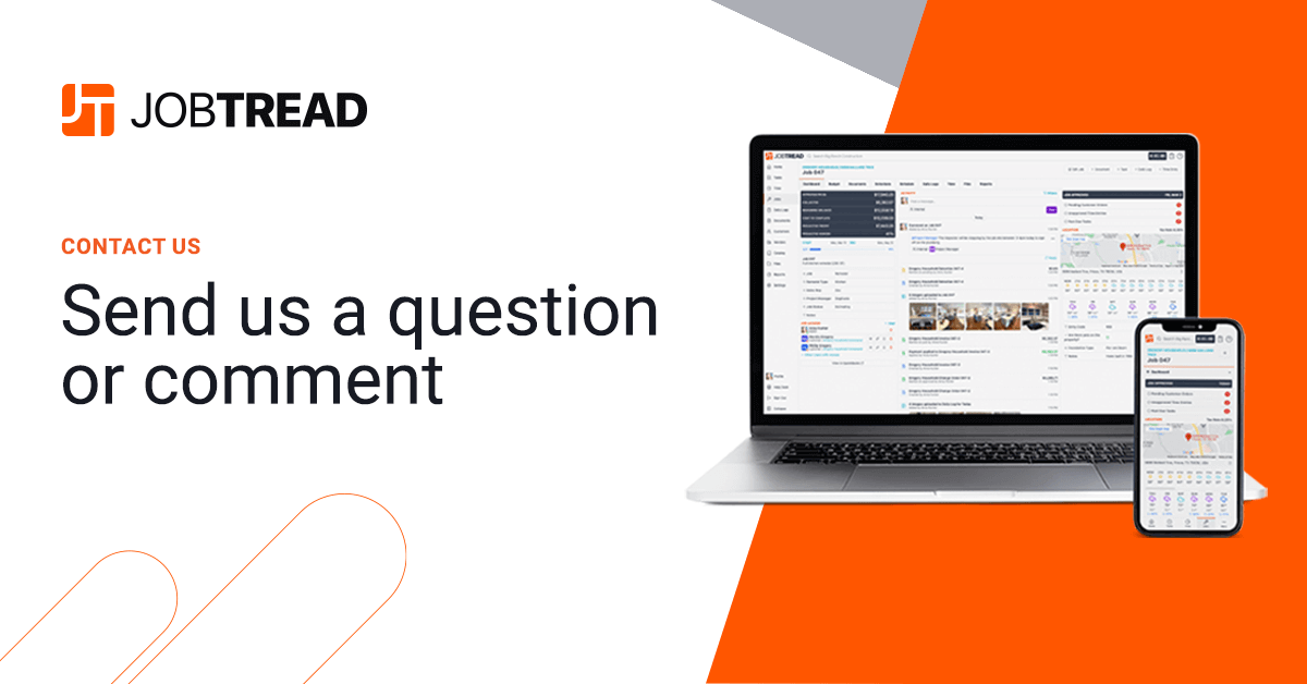 Contact Construction Management Software Company | JobTread