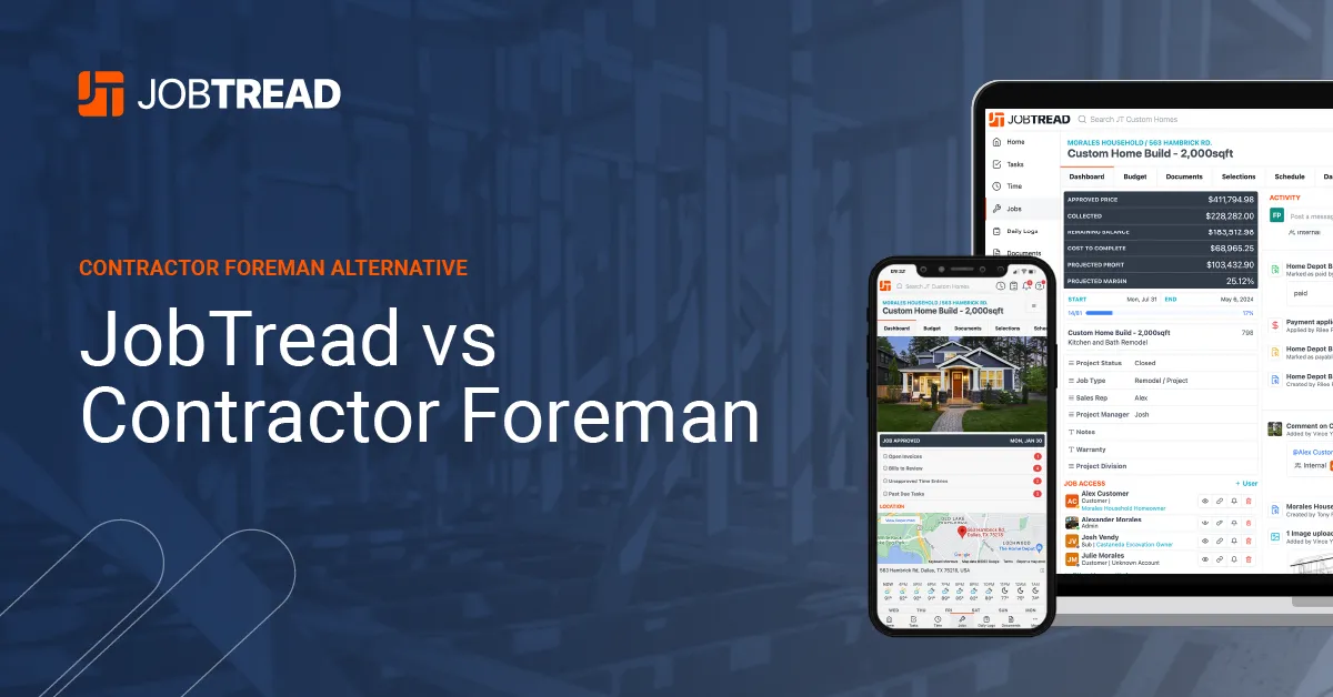 Contractor Foreman Alternative | Make the Switch to JobTread