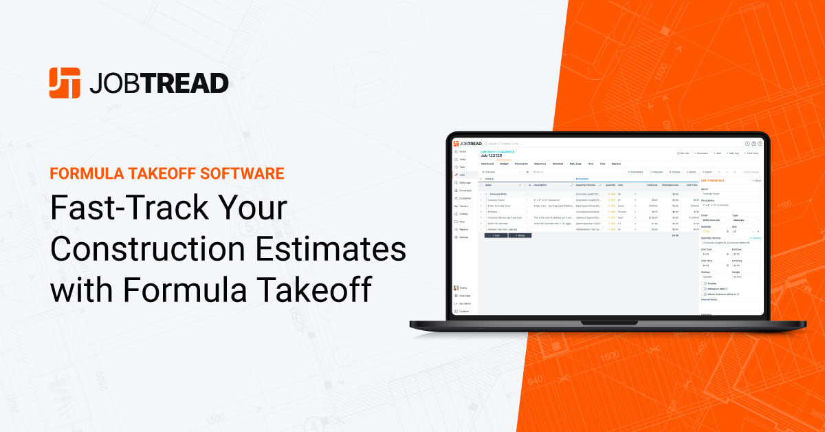 Construction Formulas and Parameters | JobTread