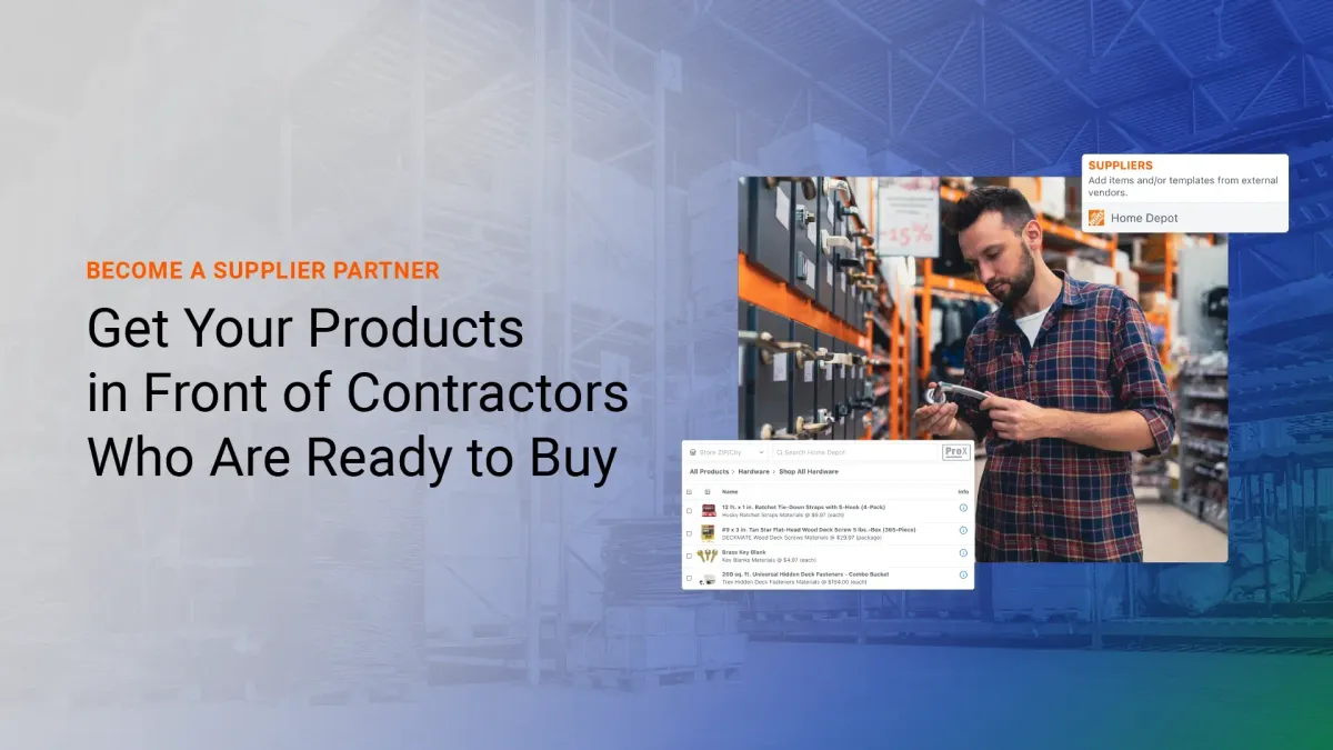 Become a Supplier Partner | Connect with Contractors on JobTread