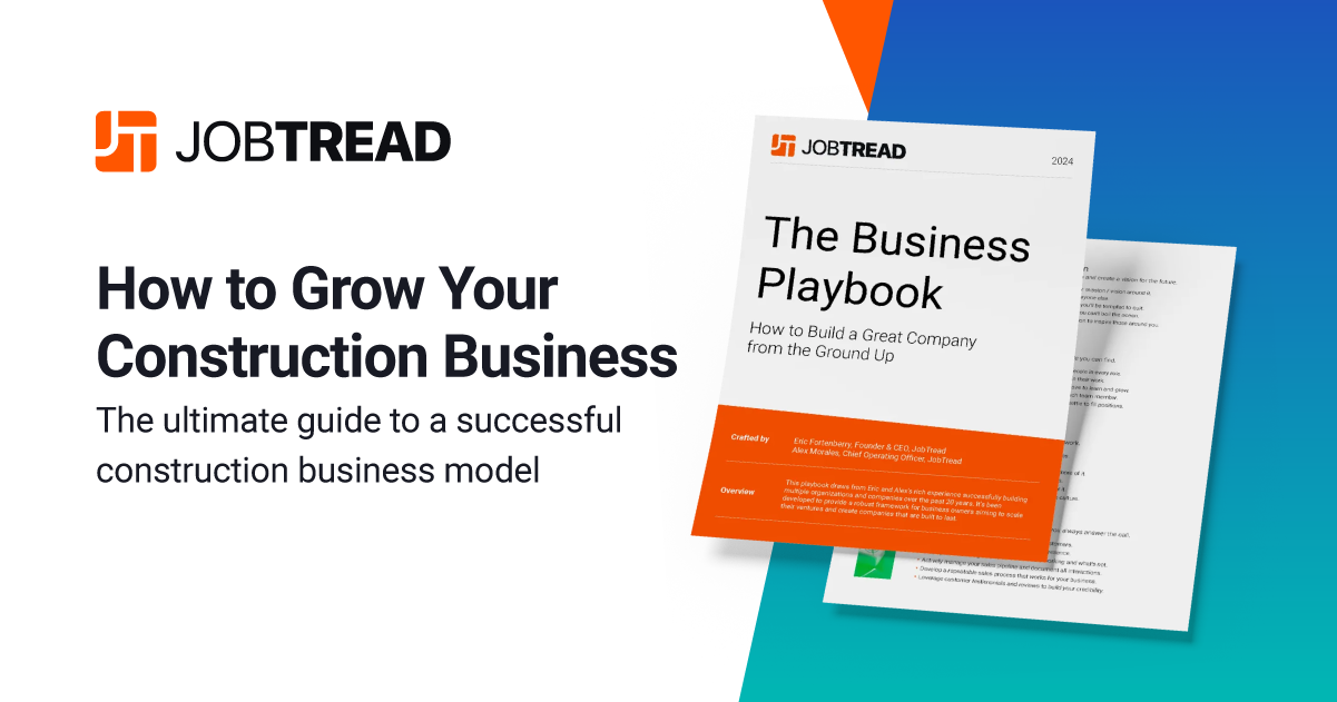The Construction Business Playbook | JobTread