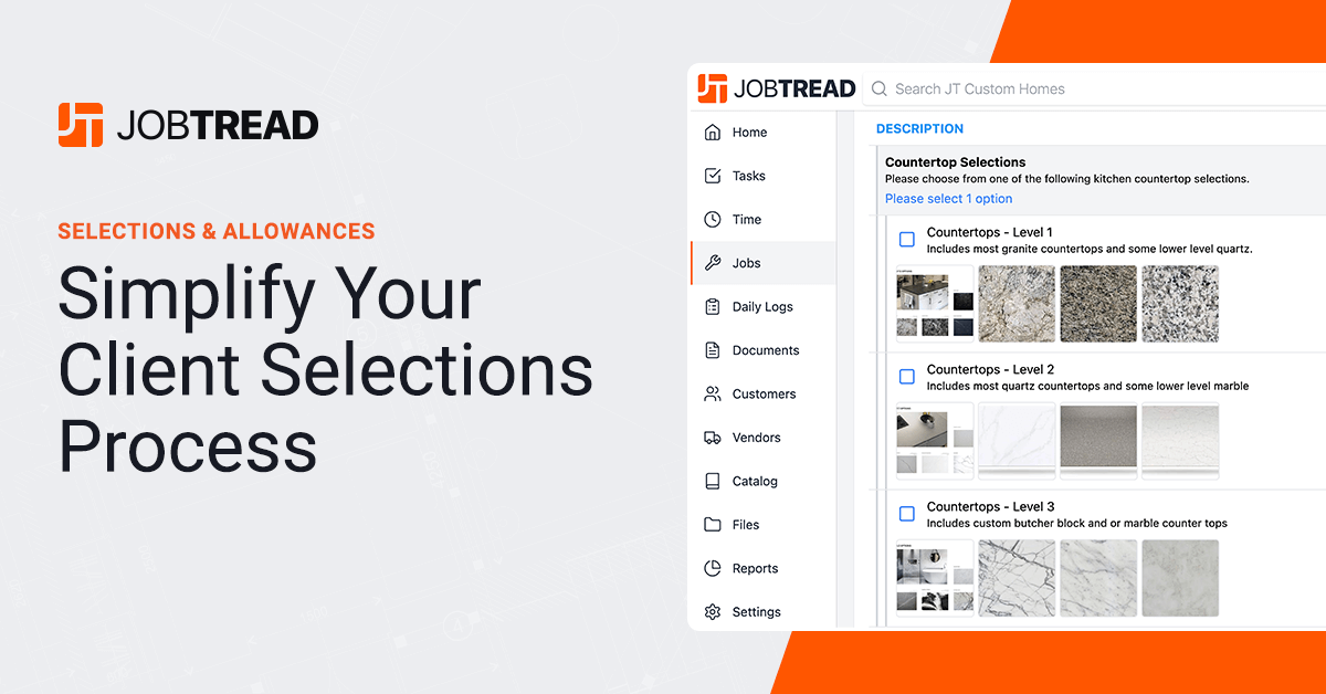 Selections & Allowances | JobTread