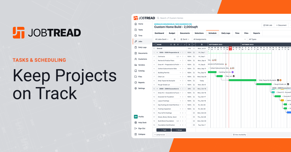 Tasks & Scheduling Software | JobTread