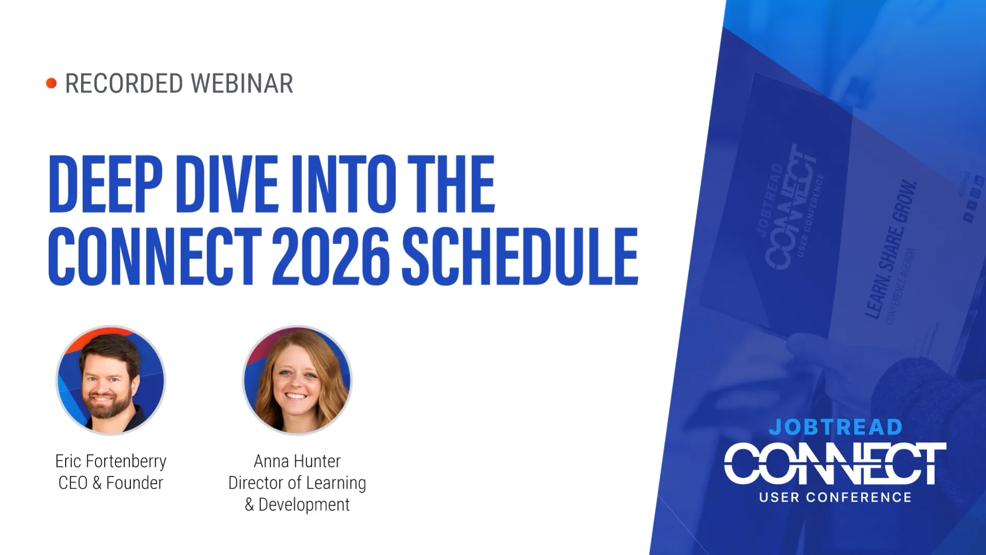 JobTread Live: Deep Dive into the Connect 2026 Schedule | JobTread Webinar